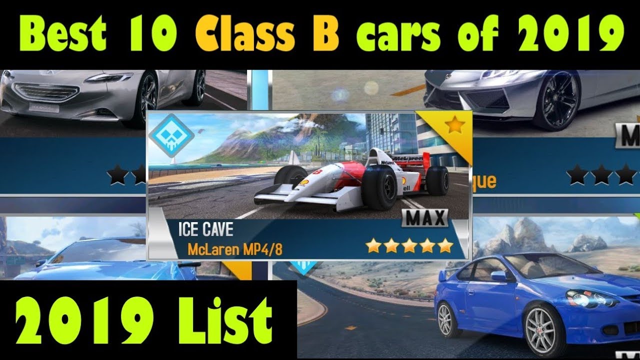 Asphalt 8 Best Class ''B'' cars (update 32) - YouTube