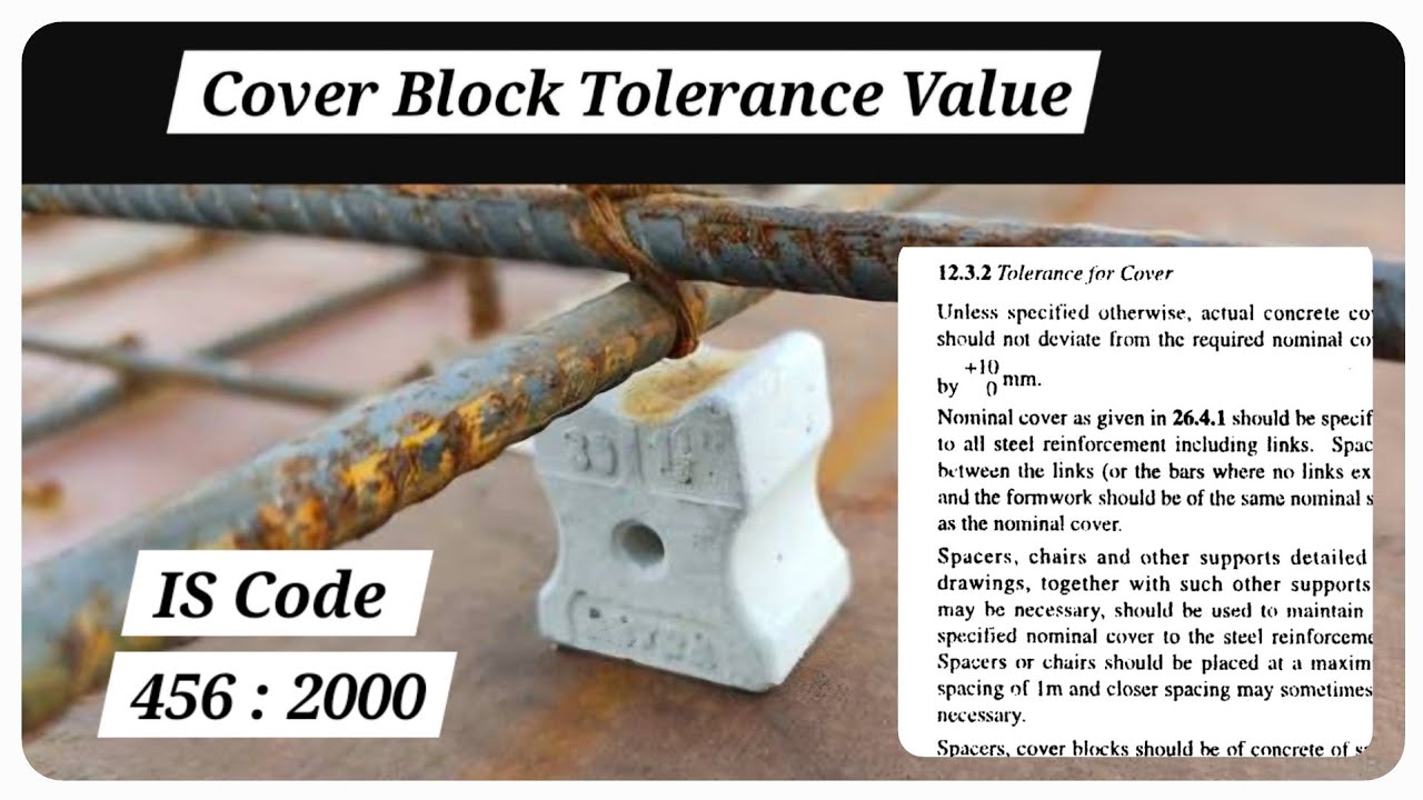 Cover Block Tolerance Value इतना याद रखना🙏🚫 - YouTube