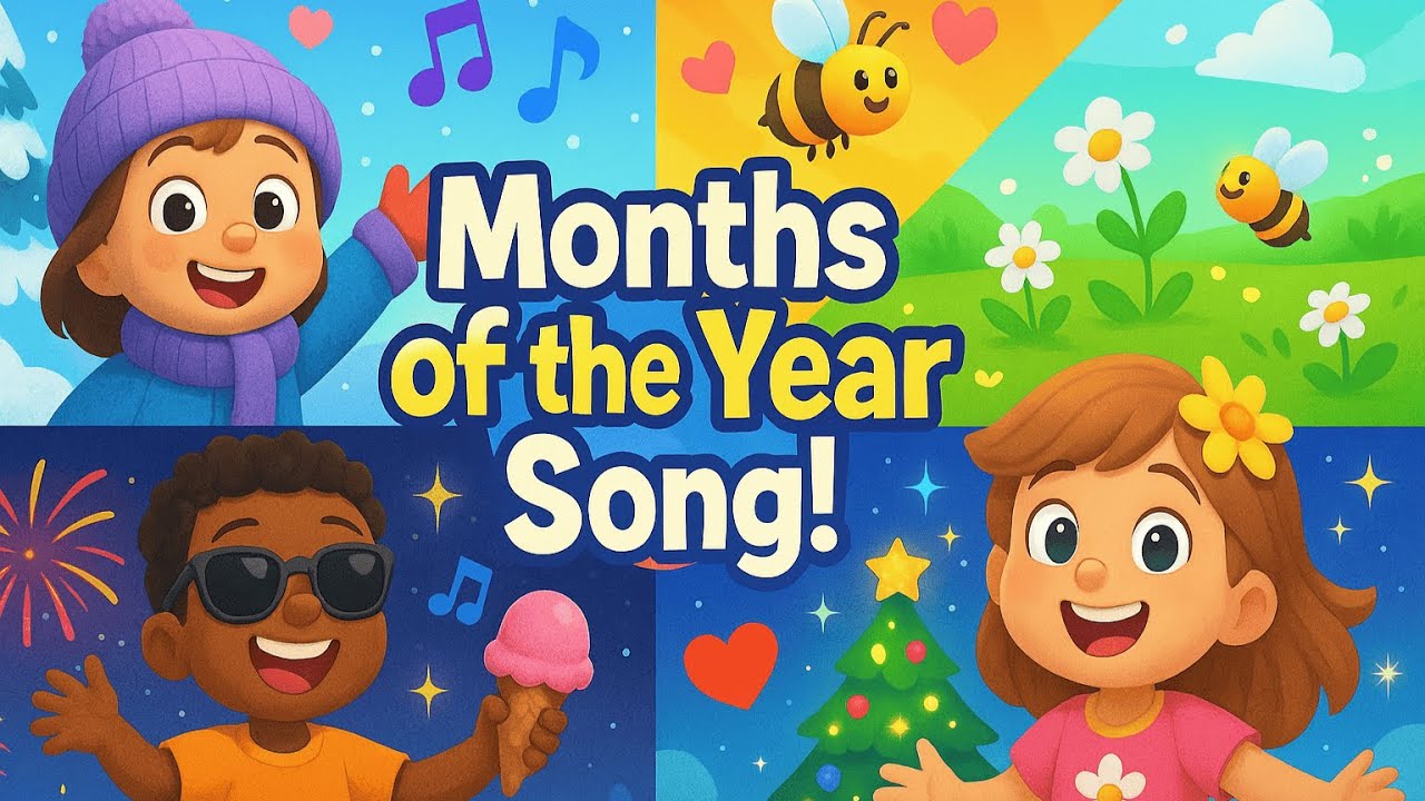 Months of the Year Song for Kids | Nursery Rhyme & Kids songs! | Learn ...