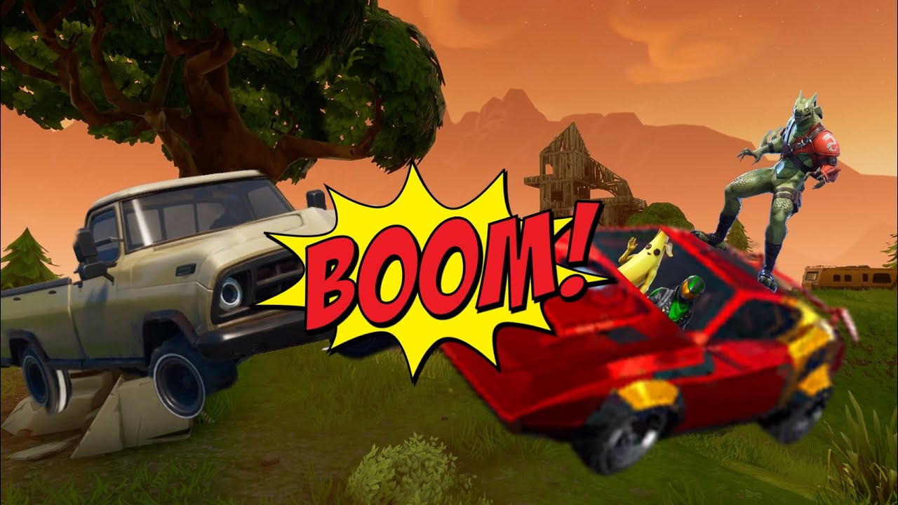 Fortnite funny moment where we make someone’s car explode - YouTube