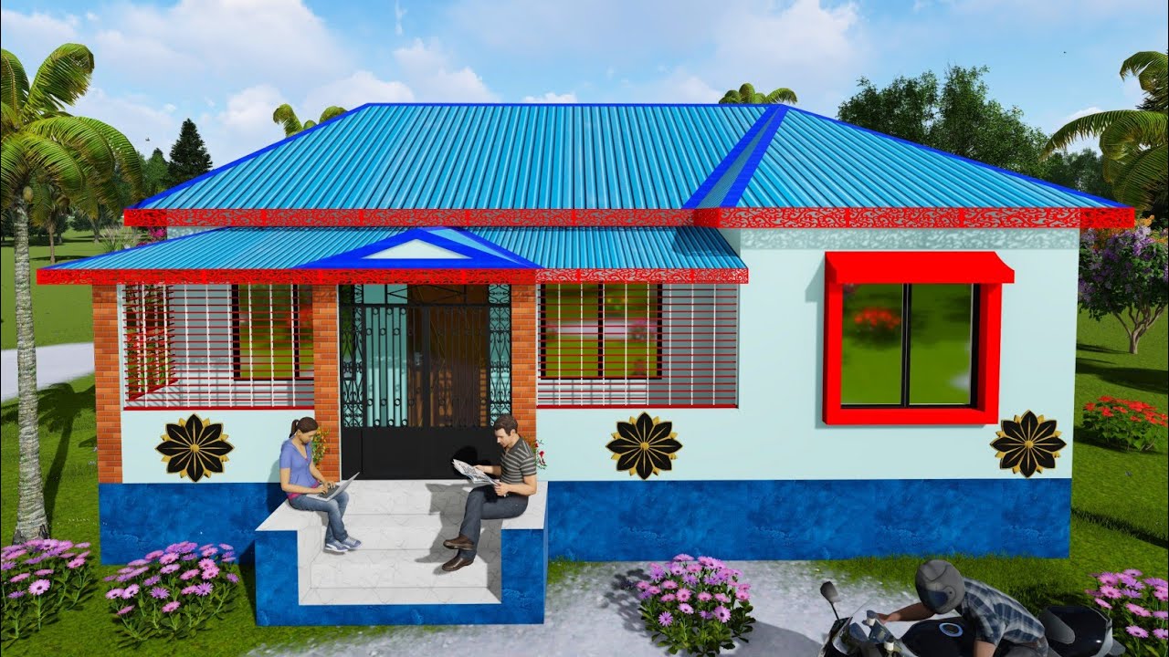 3 bedroom house design bangladesh 2023 |৩রুমের টিনের বাড়ির ডিজাইন |3 ...