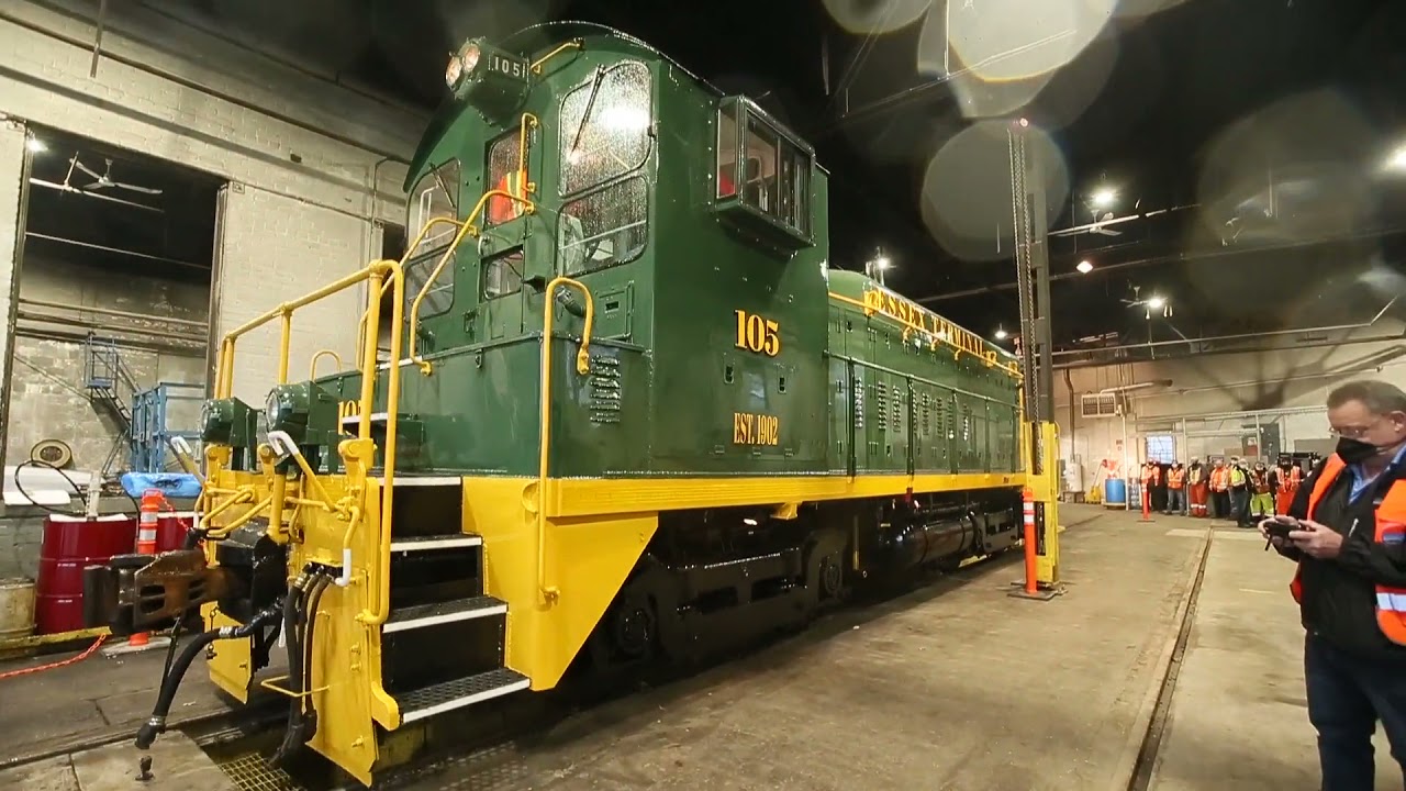 Essex Railway Terminal restores heritage locomotive - YouTube