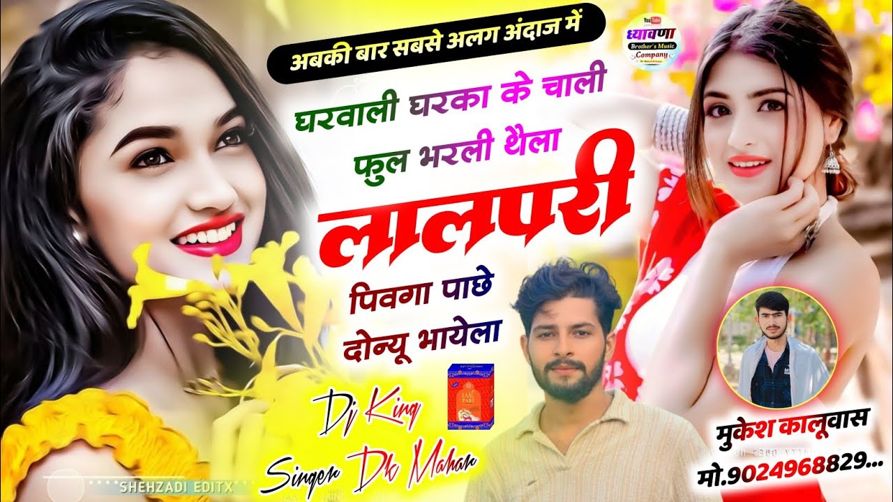 Dk Mahar New Song 2025 ! घरवाली घरका क चाली फुल भरली थैला लालपरी पिवगा ...