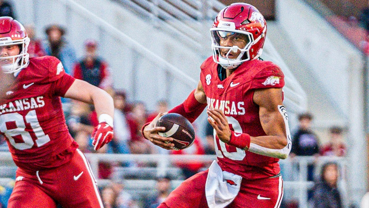 Hogs' quarterback Taylen Green, center Addison Nichols preview Mizzou ...