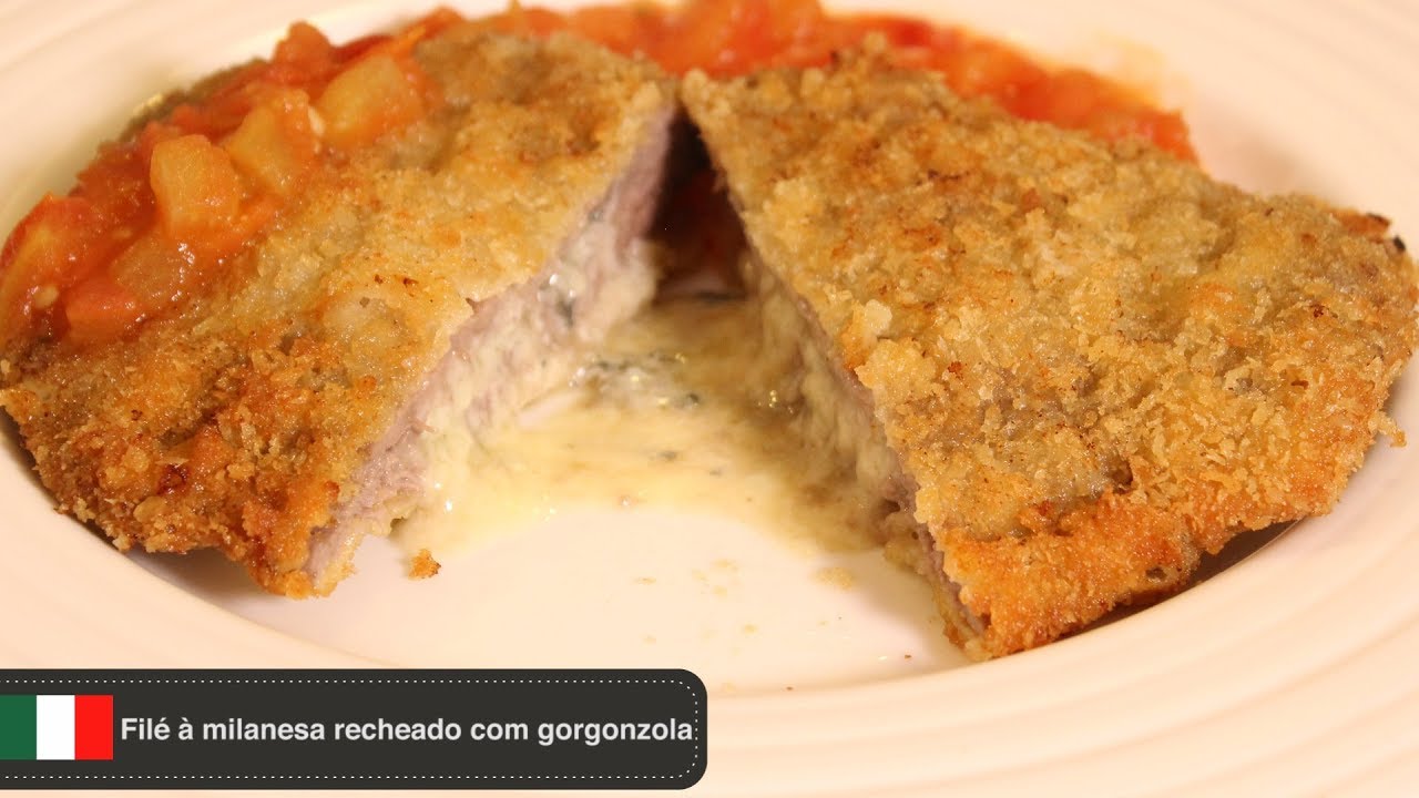#VnC - Filé mignon à milanesa recheado com gorgonzola - YouTube