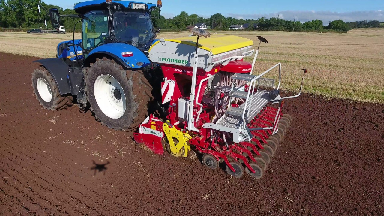 Pottinger tillage demo, Cork, 09/08/17 - Pottinger Aerosem 3002 - YouTube