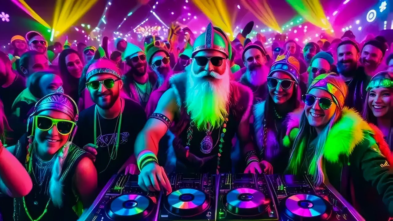Viking Trance 🚀 Psylerbrations : 4k DJ Santa Psytrance Rave Party ...