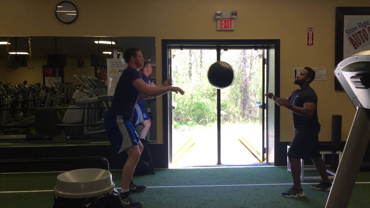 Medicine Ball Reverse Burpee - YouTube
