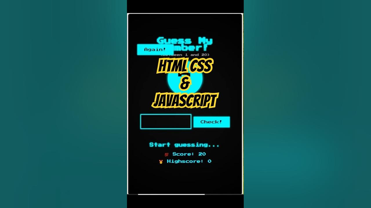 Guess the Number Game with JavaScript – Fun & Easy Project #shorts #coding #javascript # ...