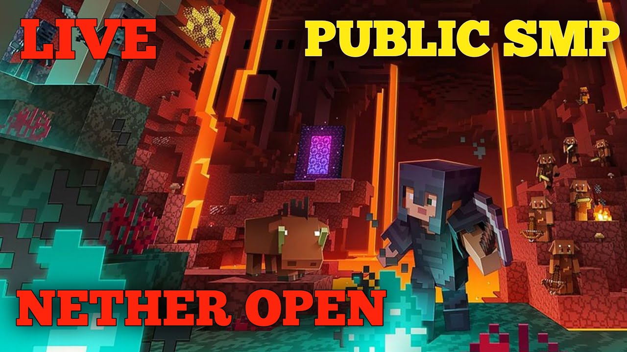 minecraft public smp live ! part 11 ! nether explore - YouTube