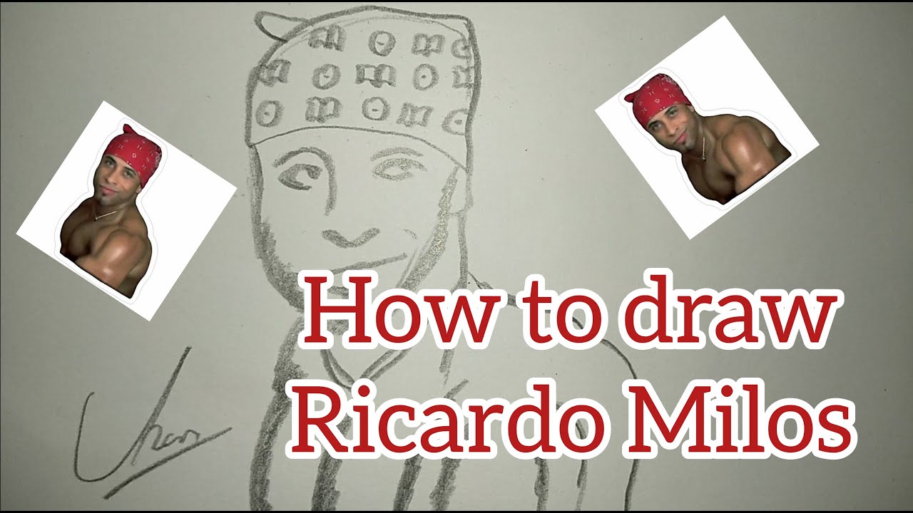 How to draw Ricardo Milos | Cara menggambar Ricardo Milos - Simple ...