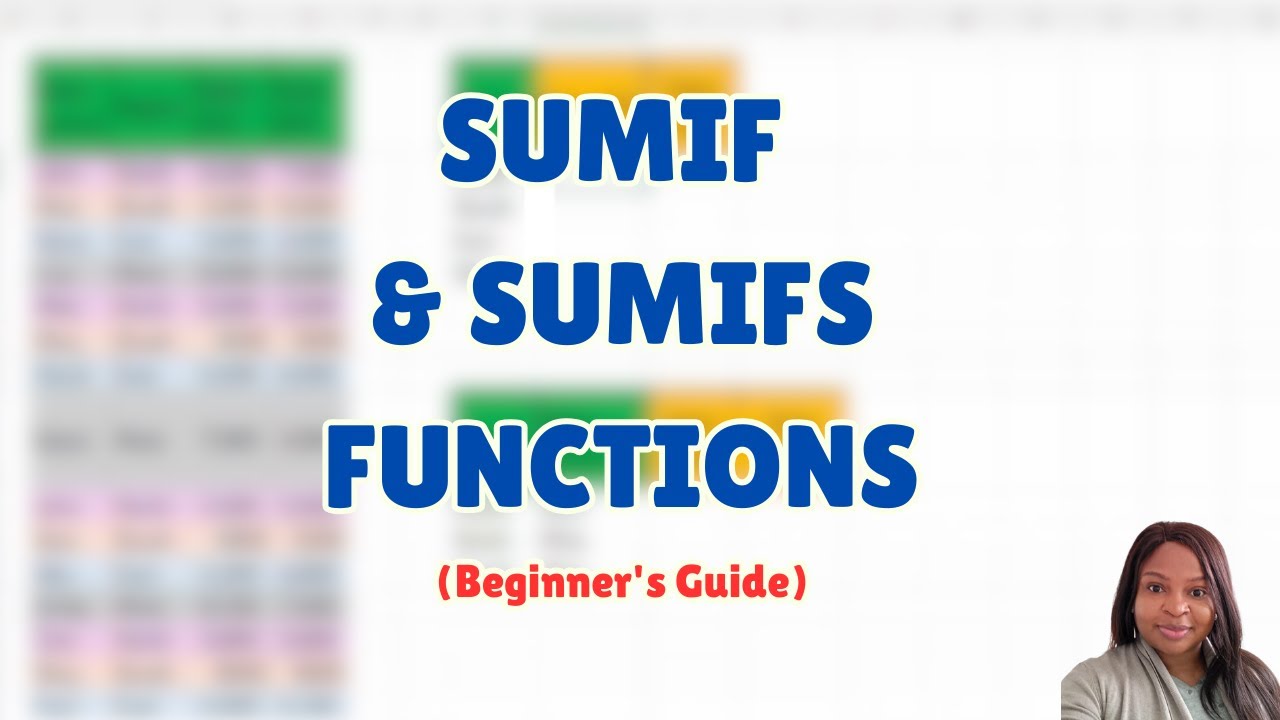 Excel SUMIF & SUMIFS Function Tutorial | Easy Guide for Beginners.# ...