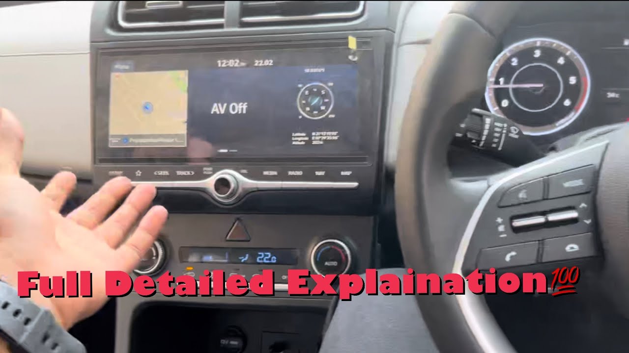 Creta Sx top model infotainment system detailed information || Creta sx ...