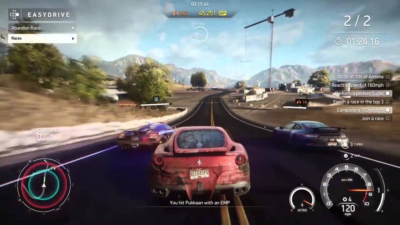 Need For Speed Rivals Gameplay Notebook with Dualshock 4 - YouTube