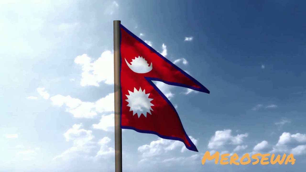 Nepali Flag and gauchha geet nepali, National song - YouTube