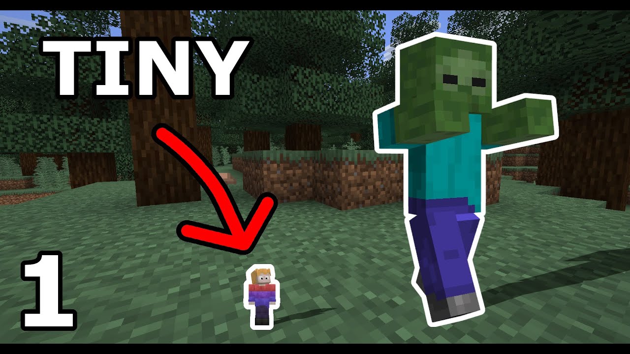 Minecraft but I'm 2 Pixels Tall - YouTube