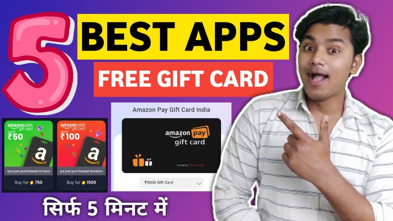 Top 5 Apps To Earn Free Gift Card | How To Get Free Amazon Gift Card ...