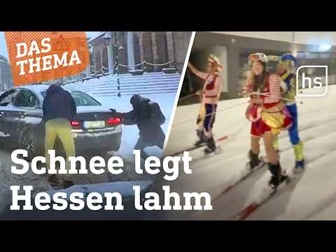Mega-Staus, Ausfälle und Ski fahren durch Seligenstadt | hessenschau DAS THEMA