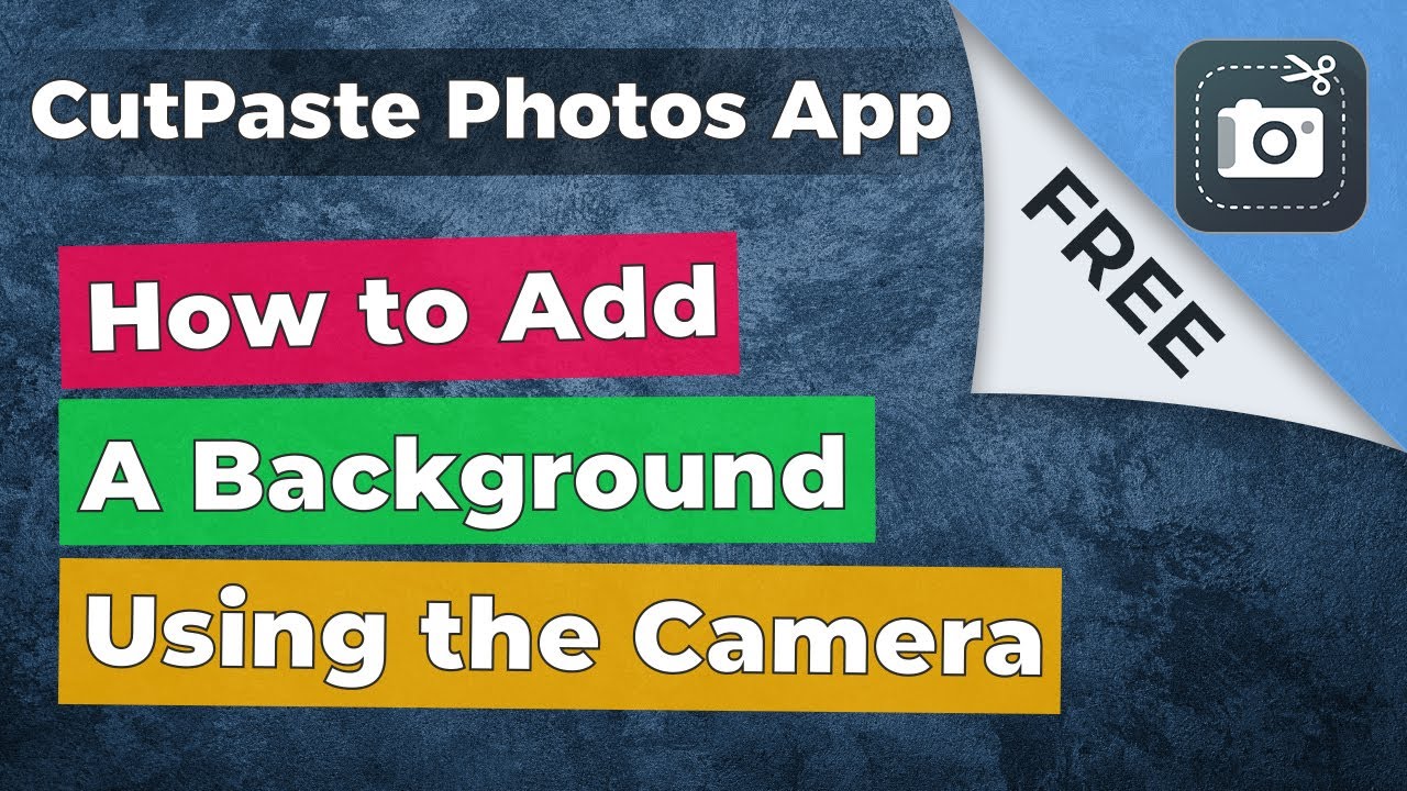 How to Add Background images Using Camera - YouTube
