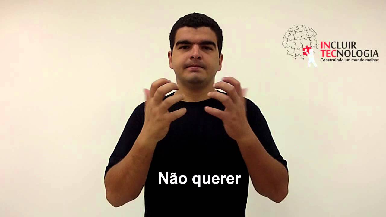 Libras - Não querer - YouTube