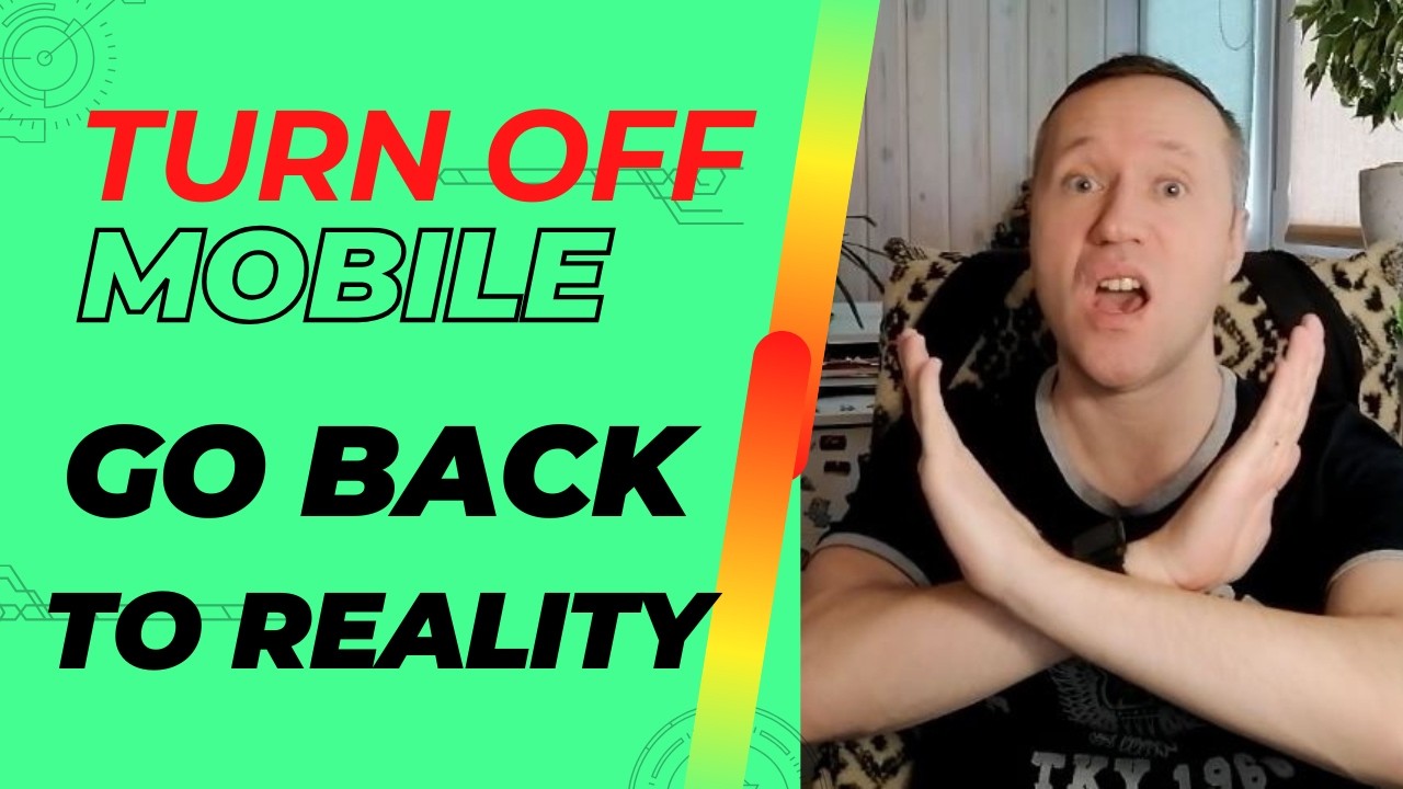 Put down your phone, go back to reality and start learning English ...