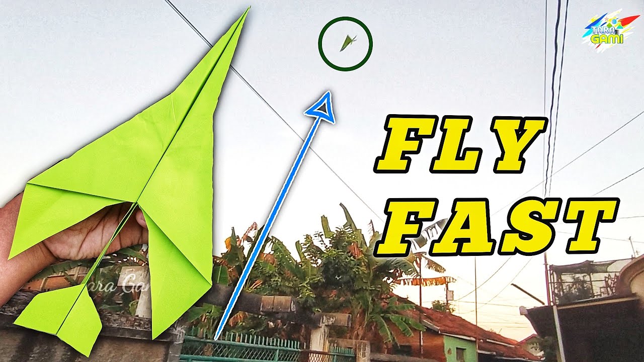 Make a Paper Airplane Fly Fast | Paper Airplane Fly High | Paper Rocket ...