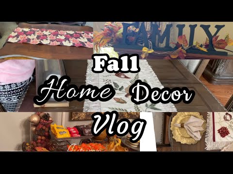 Fall Home Decor/Vlog - YouTube
