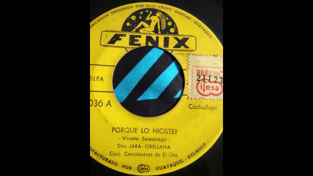 CACHULLAPI- PORQUE LO HICISTE ?- DUO JARA ORELLANA.- VERSION ORIGINAL ...