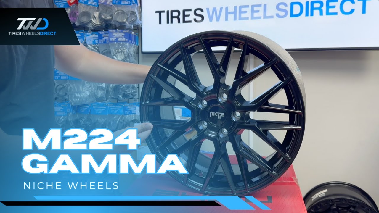 Niche M224 Gamma Wheels | Sleek Multi-Spoke Power in Gloss Black - YouTube