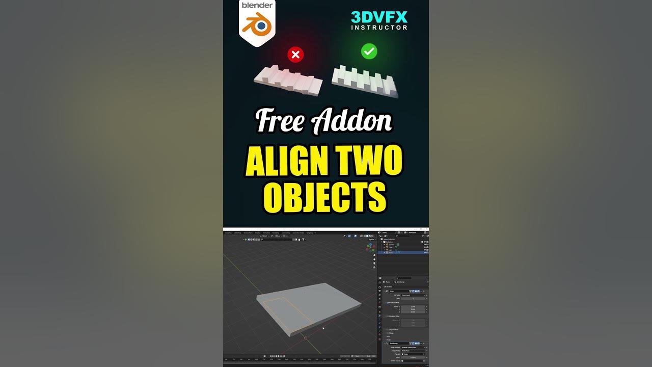 Align Two Objects in Blender for Beginners: Complete Guide - YouTube
