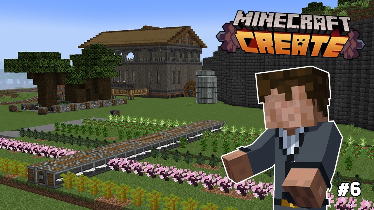 Farming ALL the WOOD in the CREATE MOD - YouTube