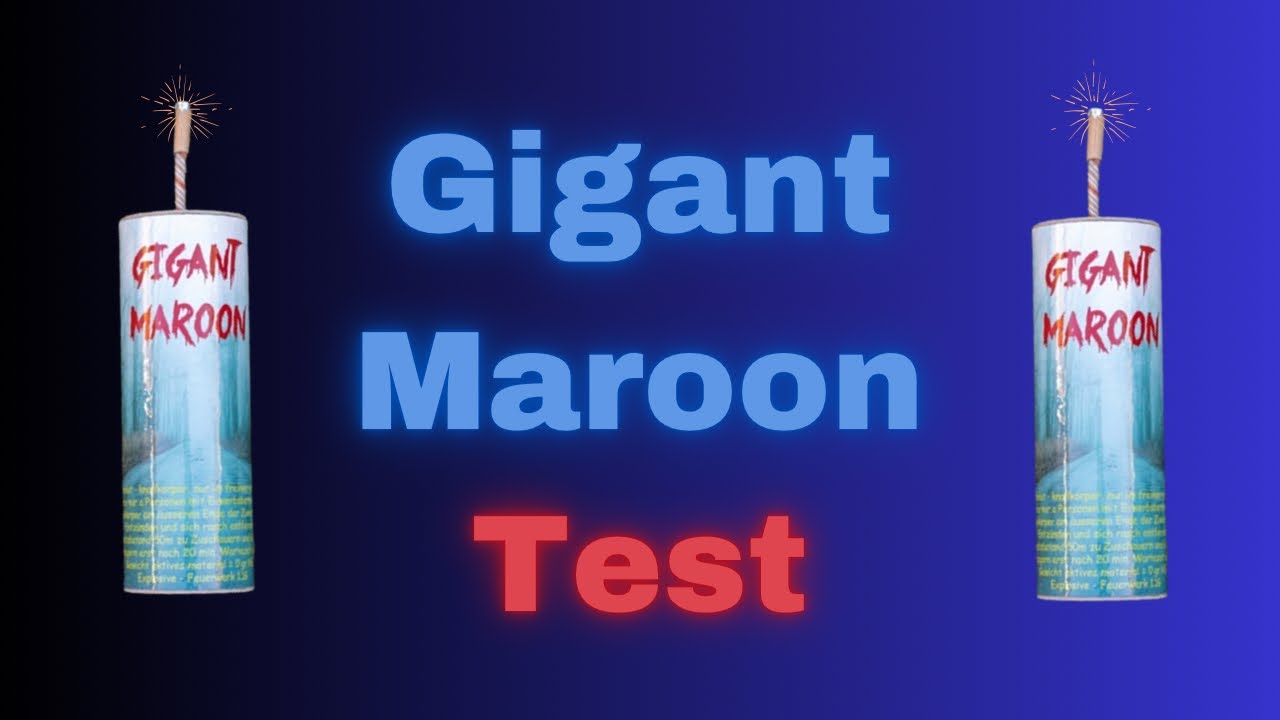 Gigant Maroon 200g Test (F4) - YouTube