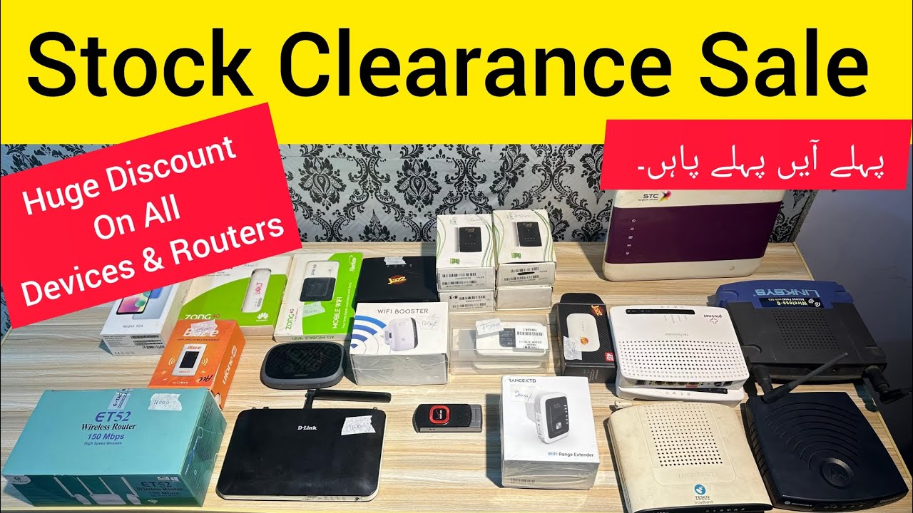 4G Devices & Routers Stock Clearance Sale - YouTube