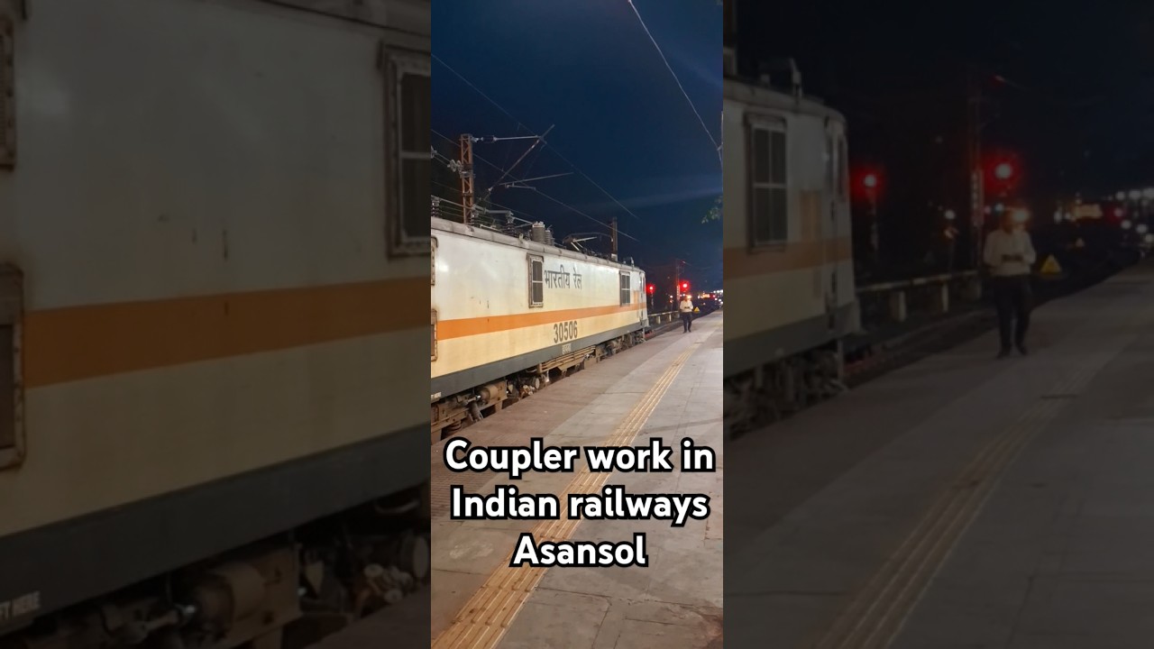 coupler work in Indian railway Asansol #shortsvideo #100millon # ...