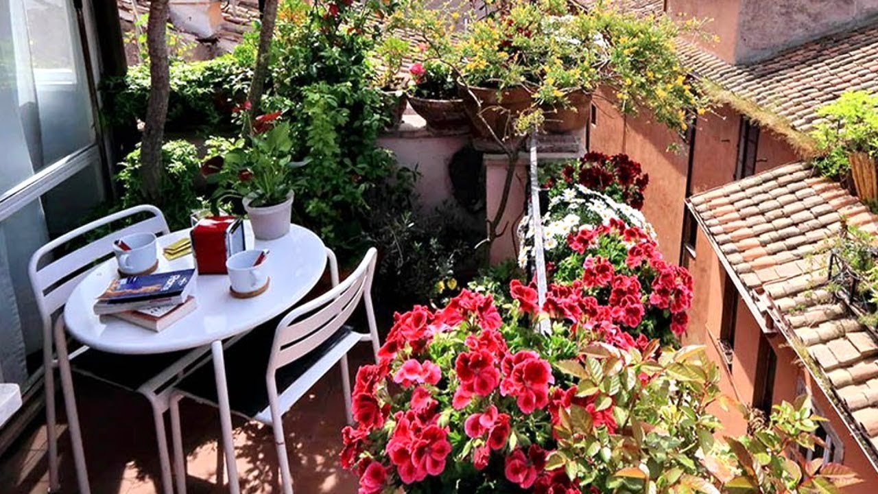 65 Small Garden Ideas | Tiny Terraces and Beautiful Balconies - YouTube