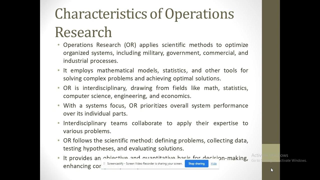 Introduction to Operation Research - YouTube