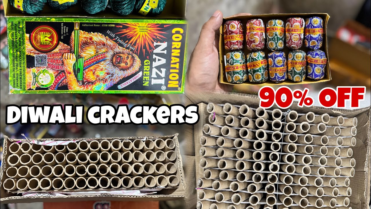 Cheapest Crackers Market 🔥😱- Flat 90% Off | Firecrackers Factory 2025 ...