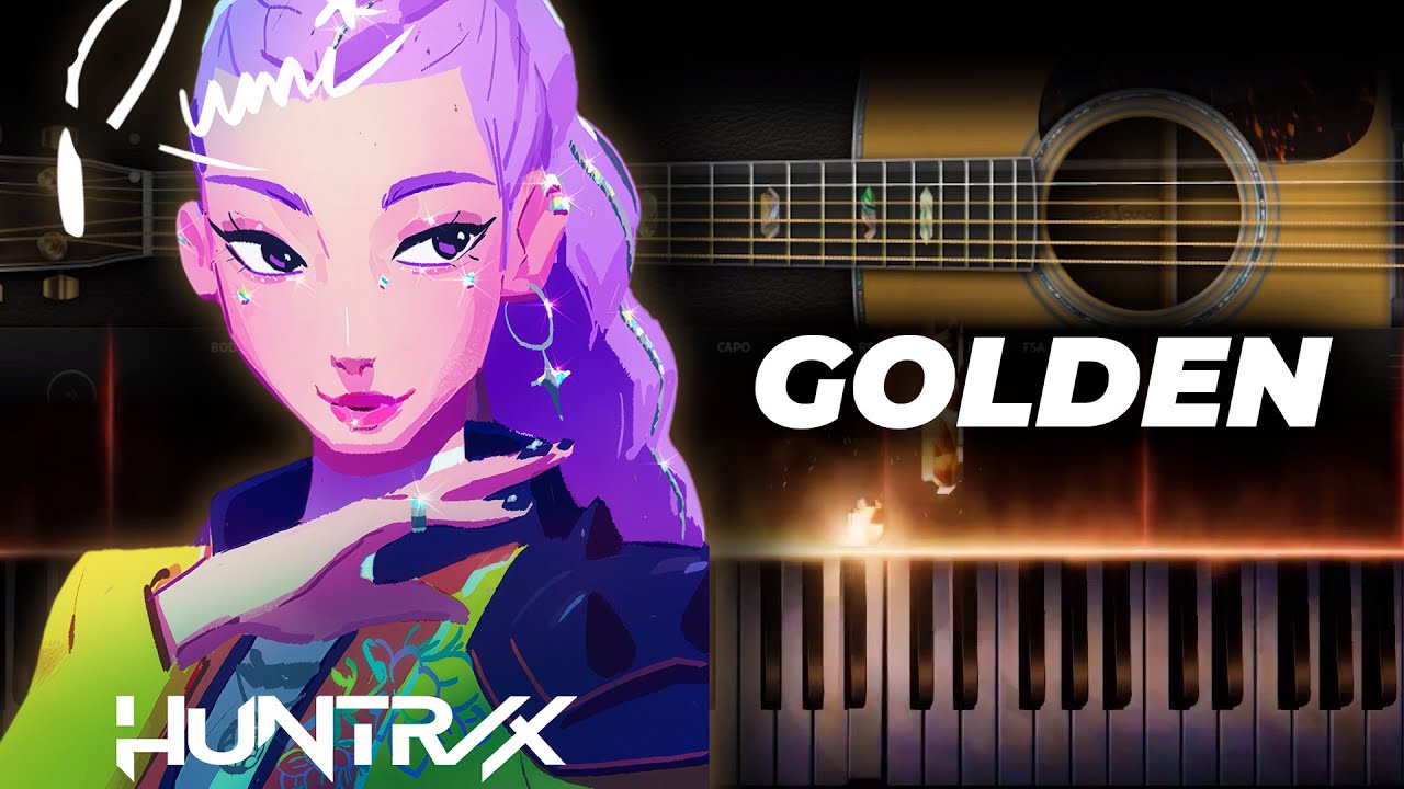 Huntrix - Golden - KPop Demon Hunters - piano guitar instrumental cover ...