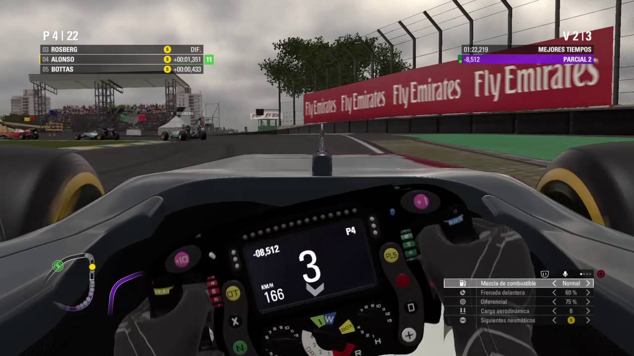 F1 2016 GAMEPLAY! | GP BRASIL WITH FERNANDO ALONSO | REAL COCKPIT ...