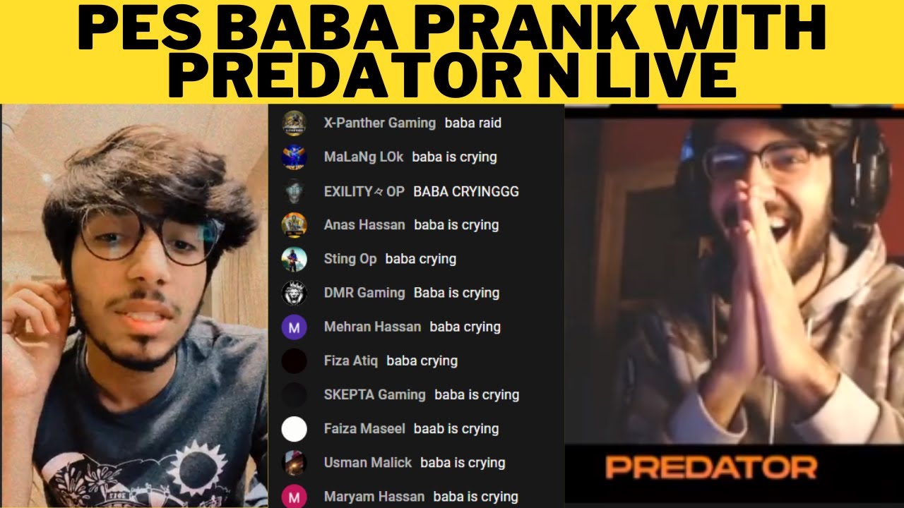 Pes Baba Prank with Predator on live | baba prank calls ...