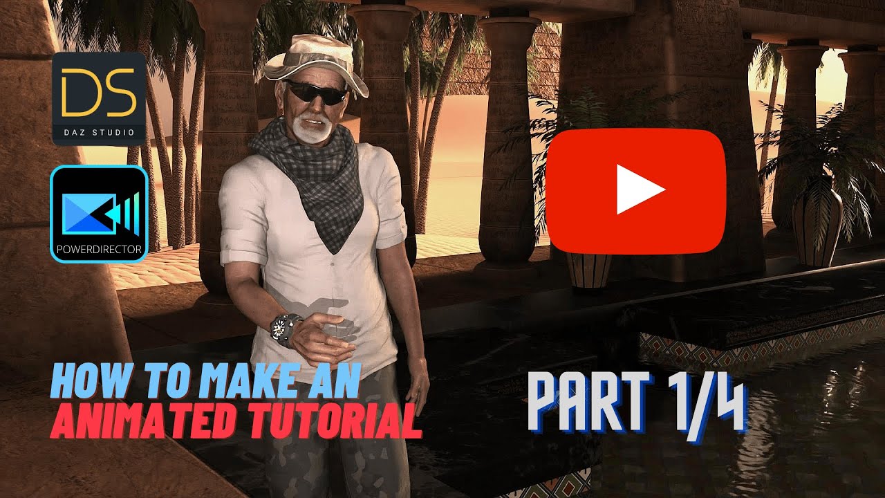 Daz Studio | How to make an animated tutorial (Part 1/4) - YouTube