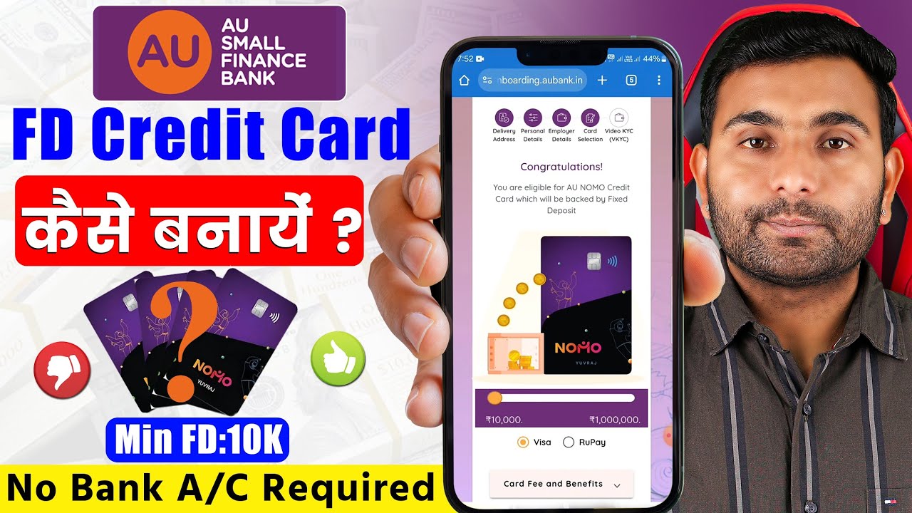 AU FD Credit Card | AU Bank FD Credit Card Apply | FD Against Credit ...