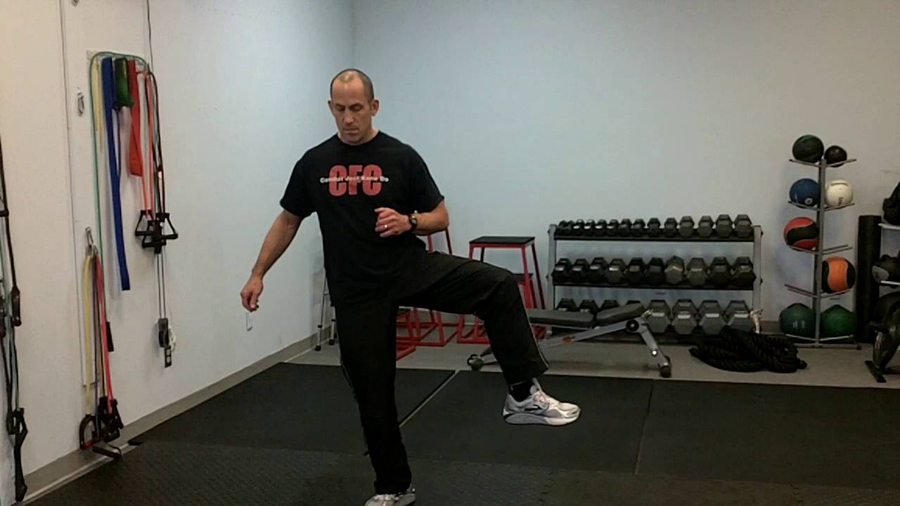 Standing Lateral Knee Rotation - YouTube