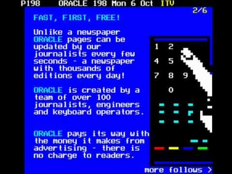 ORACLE Teletext - ORACLE is... - YouTube