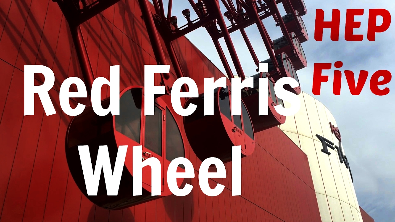 Red Ferris Wheel Hep Five 観覧車 Osaka Japan ヘップファイブ - YouTube