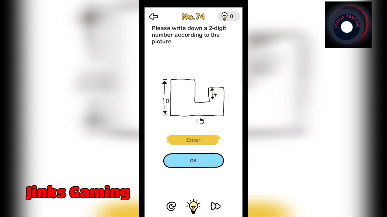 How to pass Brain out level 74? Please write down a 2-digit number ...