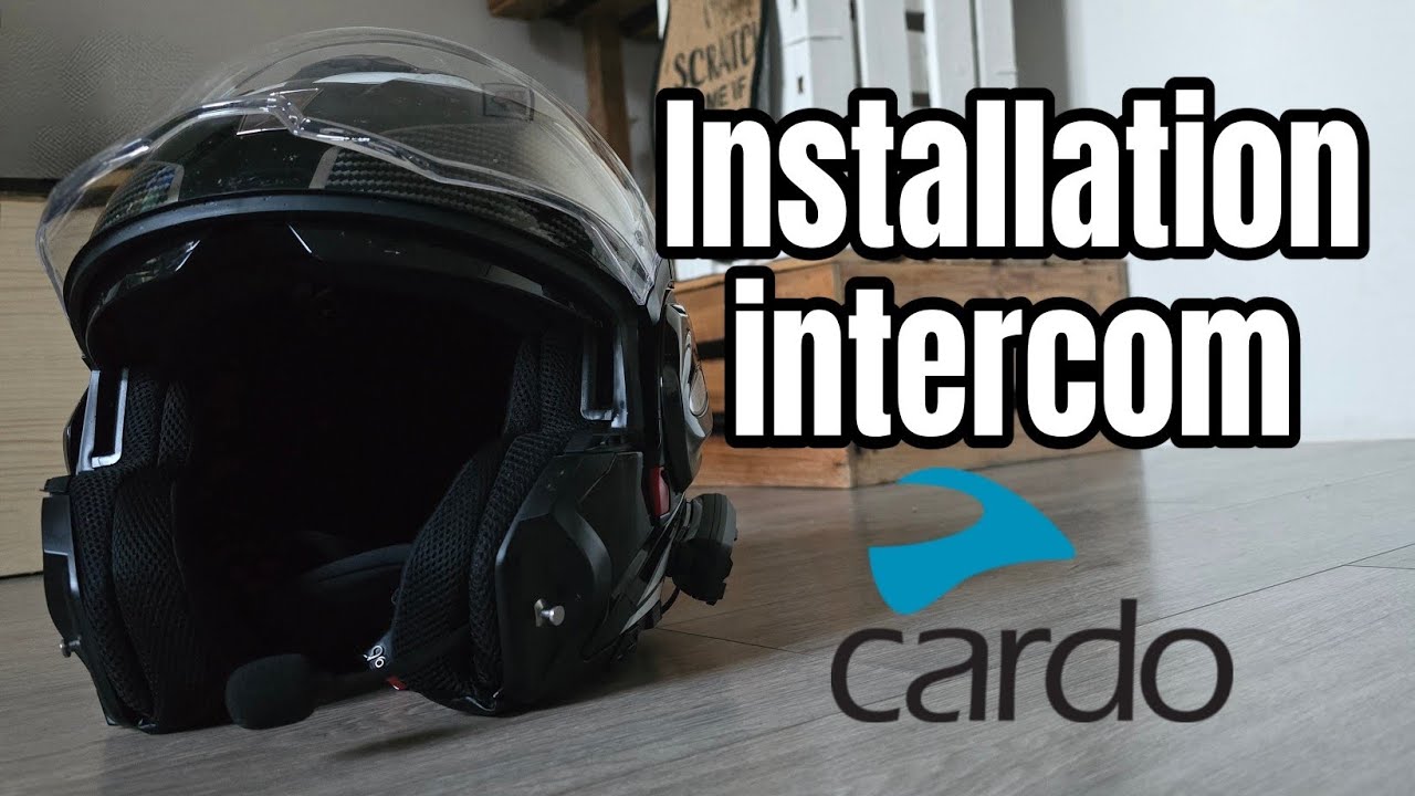 Installation intercom Cardo - YouTube