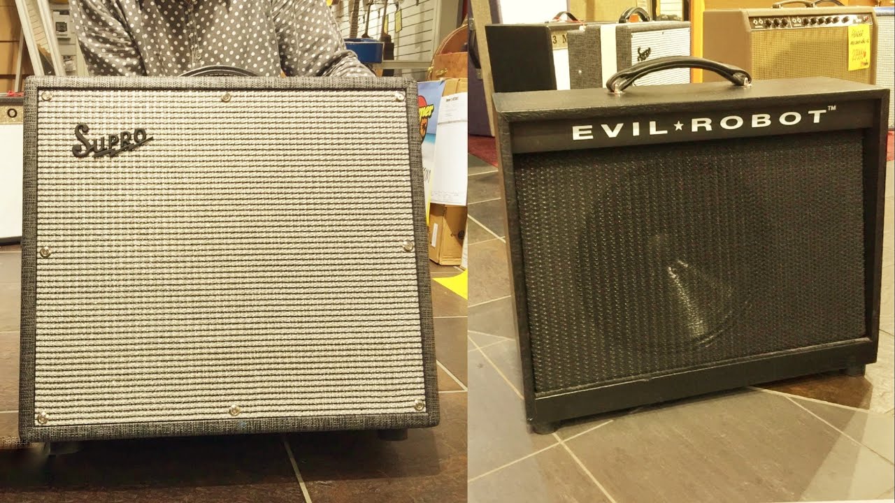 Supro Vs Phil X Evil Robot - Guitar Amp Comparison - YouTube