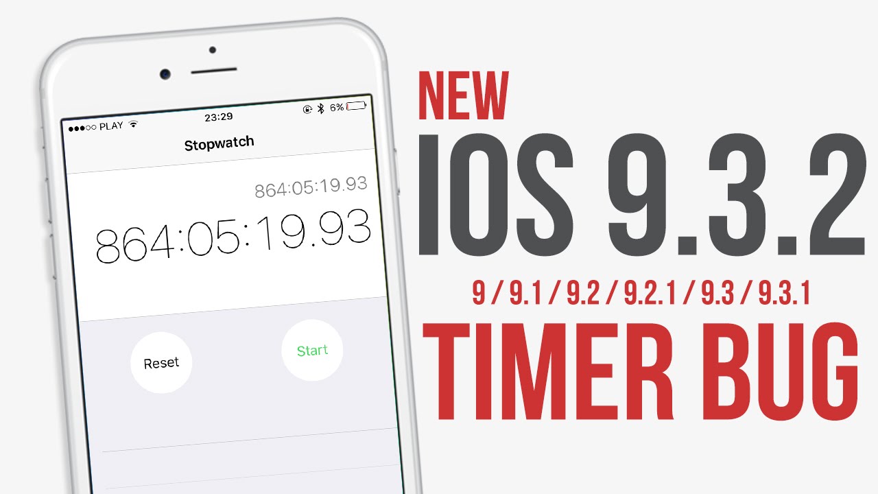 Timer Bug Found in IOS 9.3.2 - YouTube