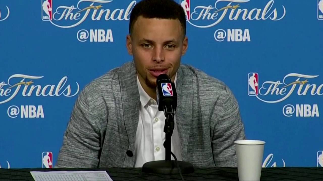 Steph Curry on LeBron James blocking his shots, & talking trash to him ...